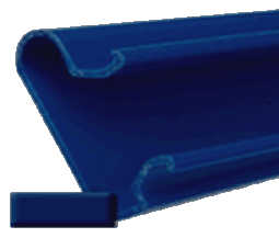 1079A Dark Blue Slatwall Panel Plastic | PVC Strips | Inserts (Pack of 23)