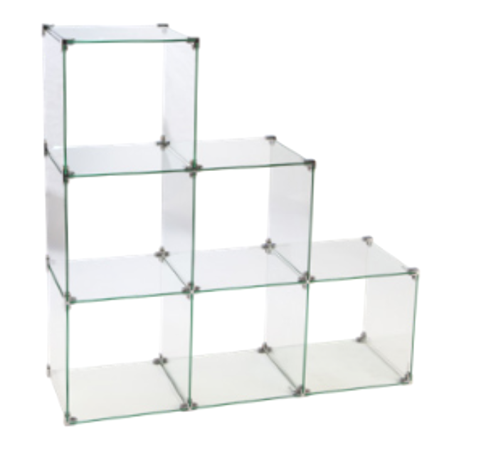 300 x 300 Glass Cube (Stand alone connectors)