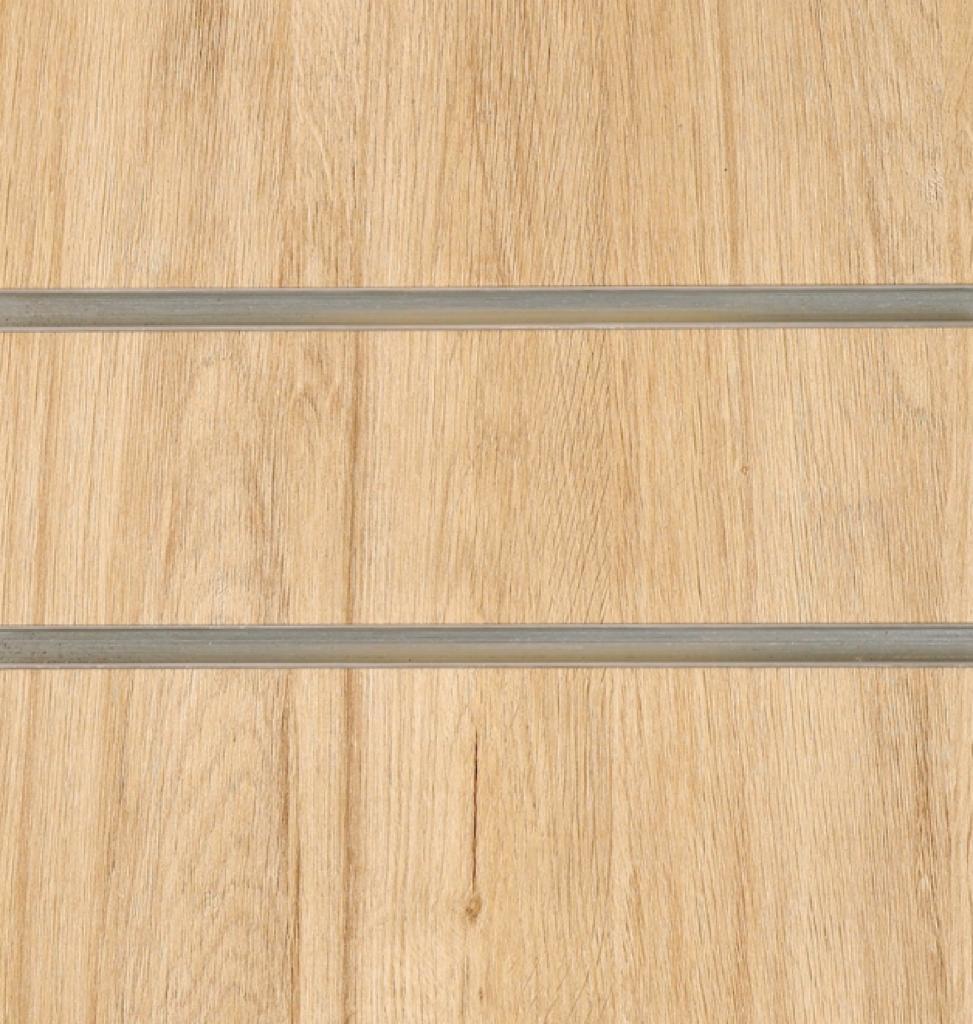 Aurora Oak Slatwall | Slat | Slot wall Panel 8ft x 4ft (2400mm x 1200mm)